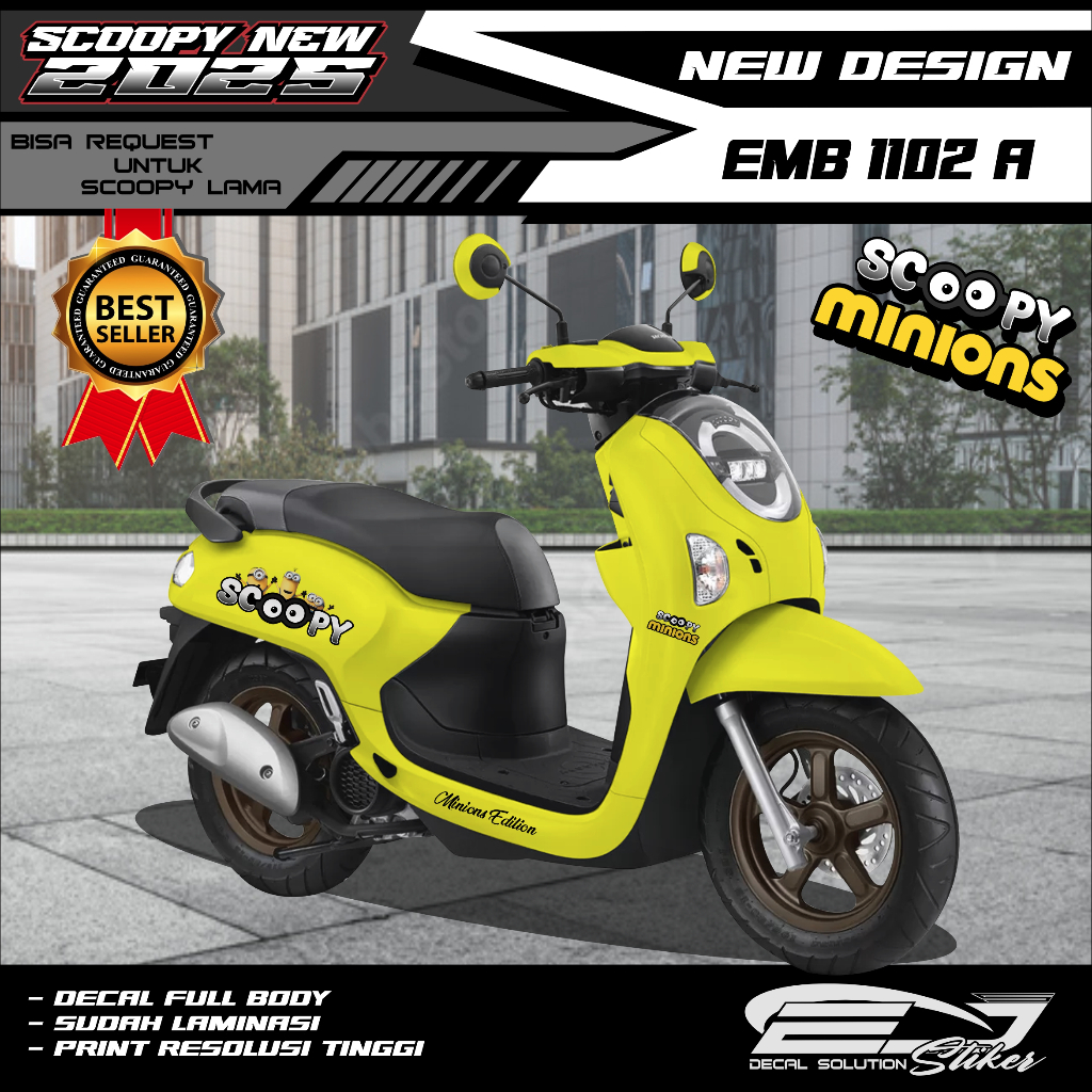 NEWEST HONDA ALL NEW SCOOPY FULLBODY MOTORCYCLE STICKER DECAL VARIATION ...