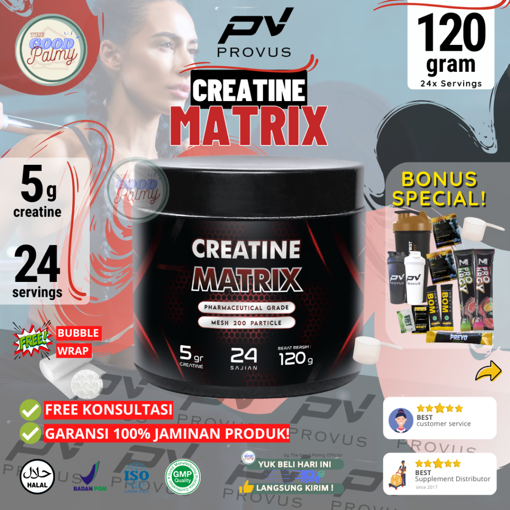 PROVUS Creatine Matrix 120 Grams gr 24 Servings 300gr 60 Serv PV Cre ...