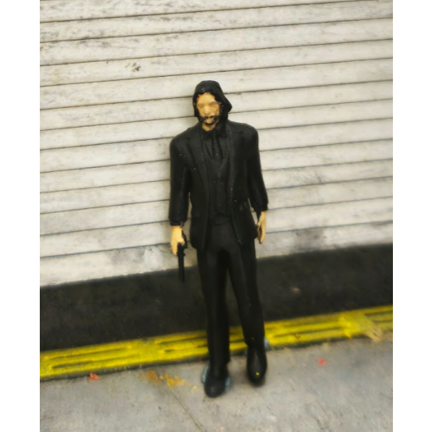 Figure 1 John Wick Diorama Model Hot Wheels Mini GT Keanu Reeves ...