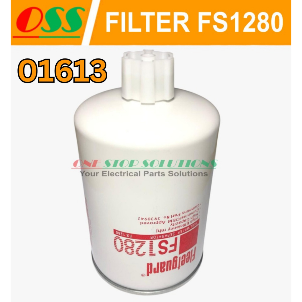 MESIN Fs1280 FLEETGUARD FILTER FOR GENSET ENGINE CUMMINS ENGINE ...