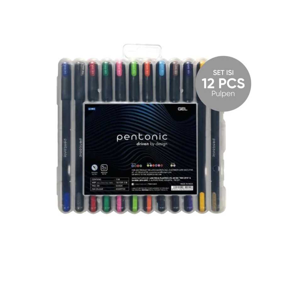 Pentonic Color Gel Pens 12 Pcs | Shopee Philippines