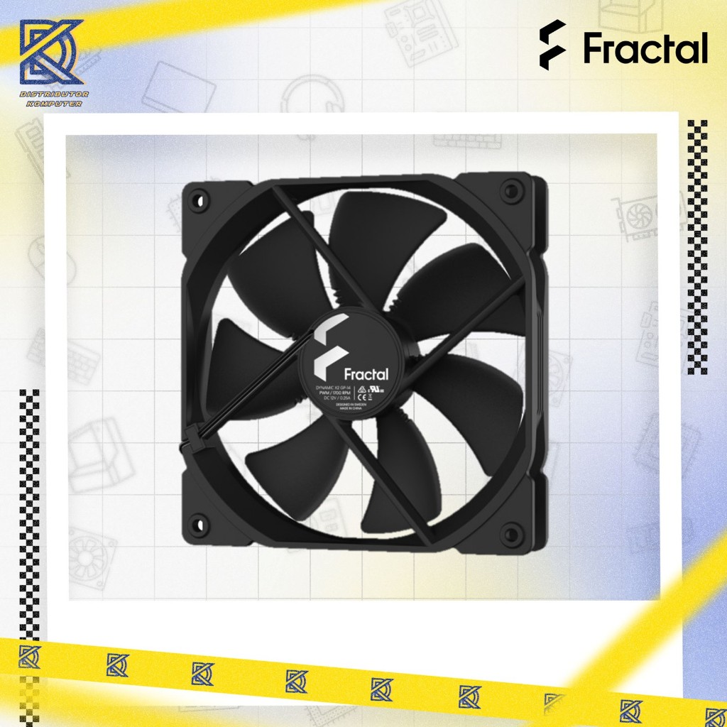 Fractal DESIGN FAN CASING DYNAMIC X2 GP-12 PWM 120MM - BLACK | Shopee ...