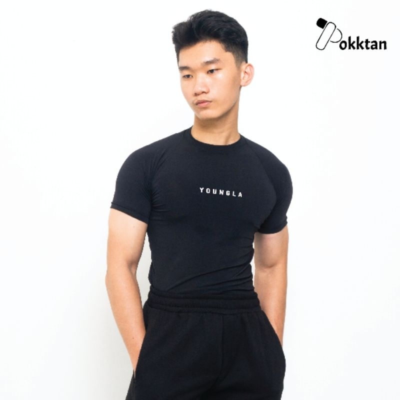 Youngla Short Sleeve Compression Shirt Sports T-Shirt / Youngla Short ...