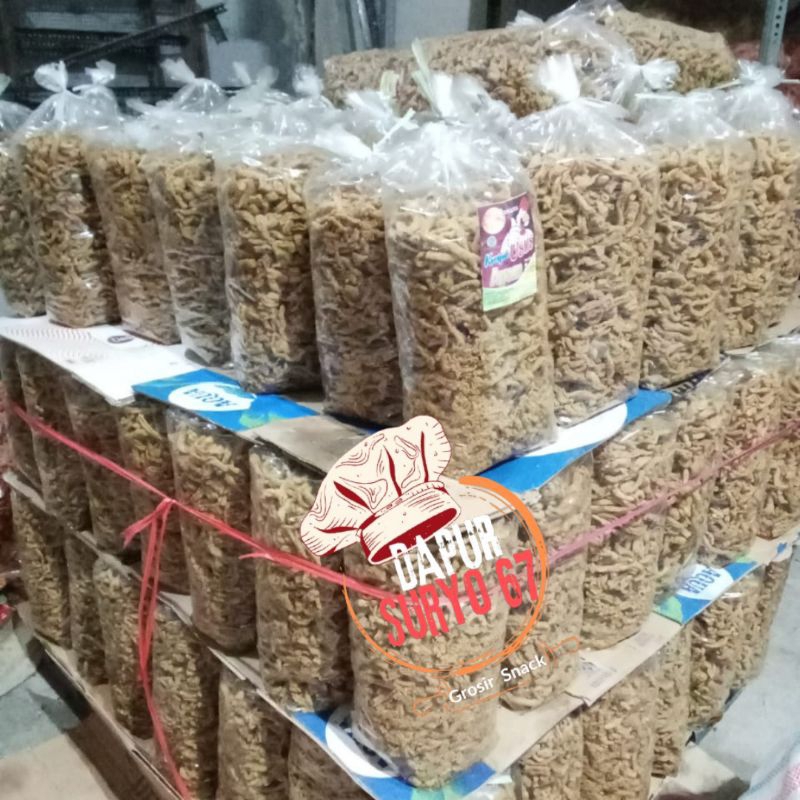 CHICKEN INTESTINE CHIPS 2kg savory crispy snack food (1 BALL) | Shopee ...