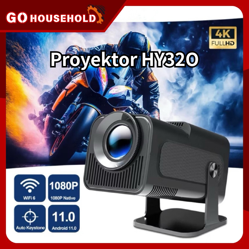 Hy320/hy320min Portable Android WiFi Smart Projector 390 ANSI Lumens Bluetooth Cinema | Shopee ...