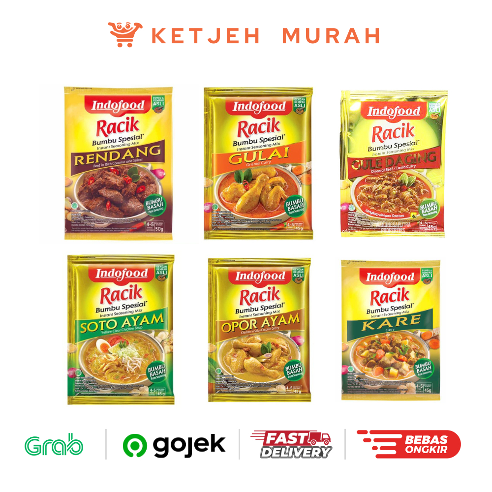 Indofood Rendang Mix Seasoning / Gulai / Meat Gule / Chicken Opor ...
