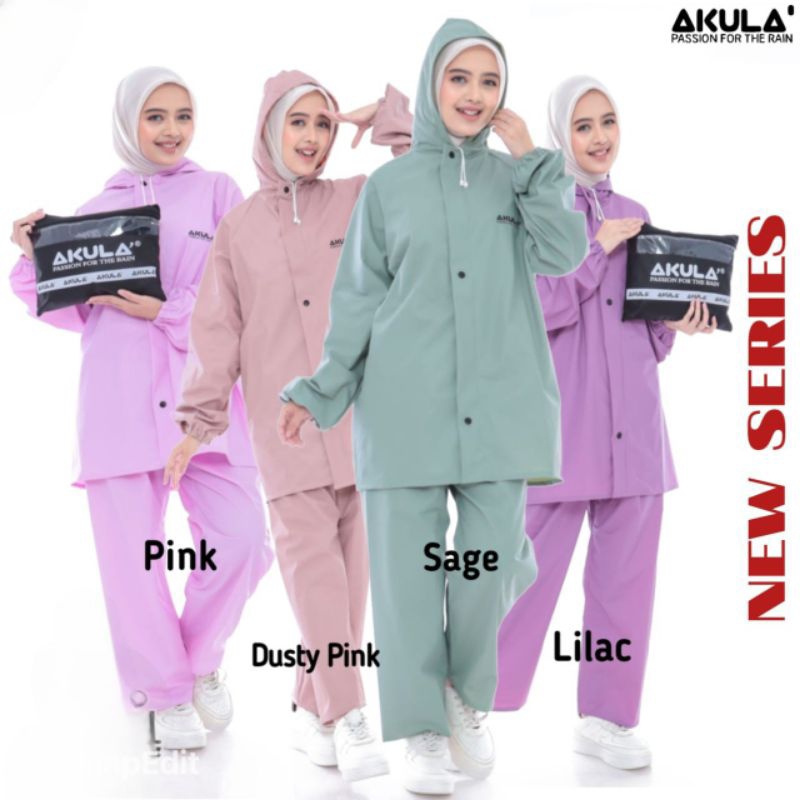 AKULA NEW SERIES Men's and Women's Raincoats, PVC Material Pants Sets ...
