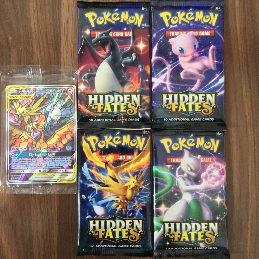 Hidden Fates Bundle Booster Sealed Pokemon TCG Charizard Card | Shopee ...