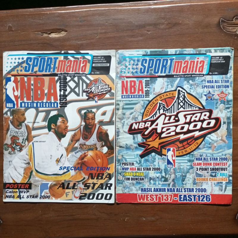 Basketball Sport Mania Magazine Book First Edition First 2000 NBA All ...