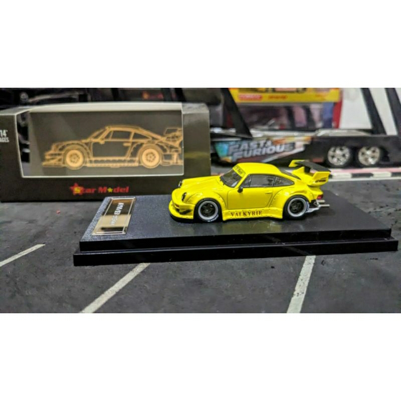Diecast Star Model Porsche RWB 930 GT Wing Valkyrie Yellow | Shopee ...
