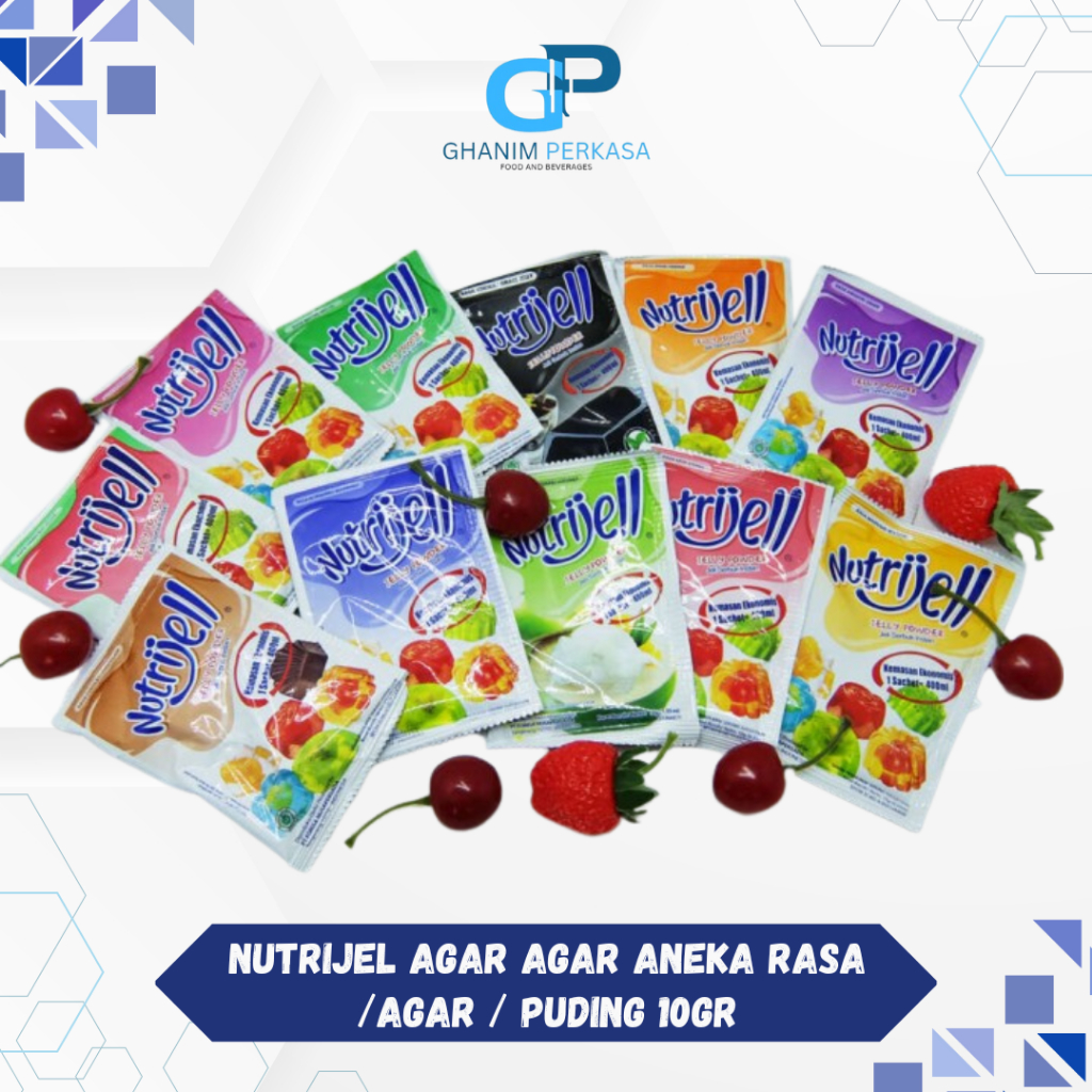 Nutrijel Agar Agar Various Flavors / Agar / Fruit Nutrijel / Pudding ...