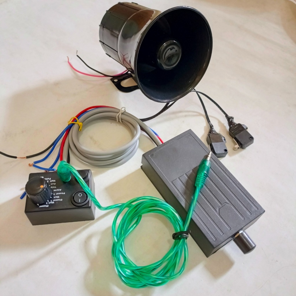 Siren Module 12 Sounds MP3 Aux Plug Complete with MIni Toa Can Colox ...