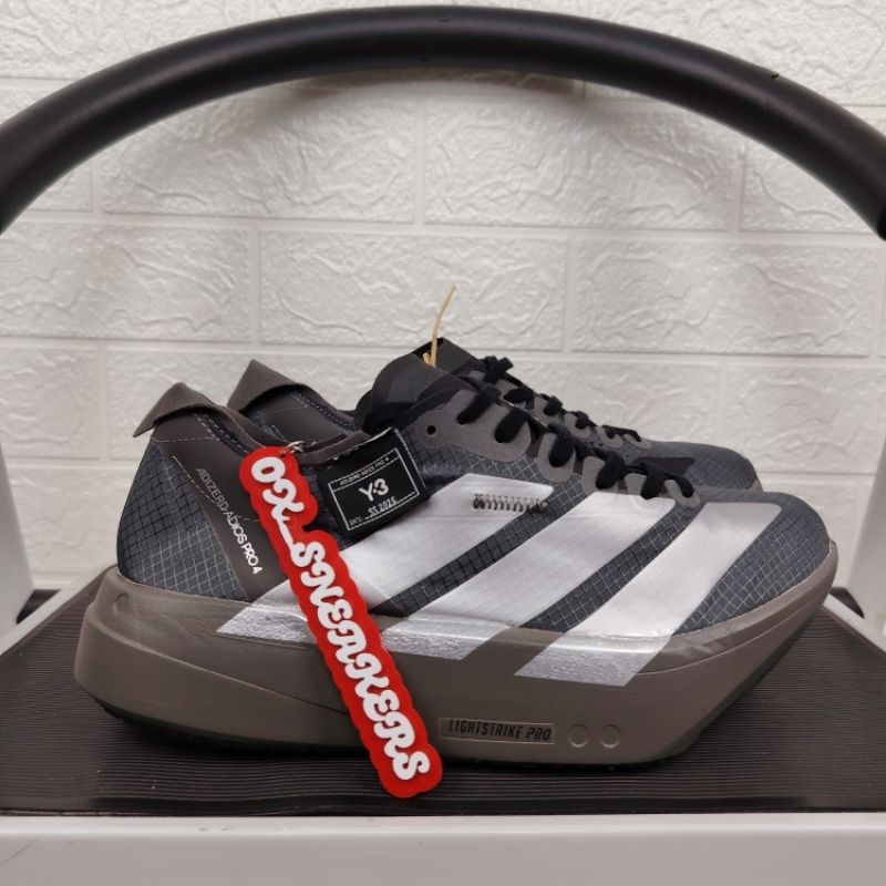 ADIDAS ADIZERO ADIOS PRO 4 Y-3 CINDER BLACK | Shopee Philippines