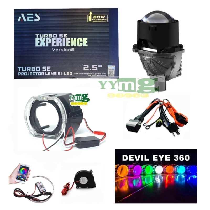 Complete Package Biled Aes Turbo Experience V2 2.5 inch 60 Watt ...