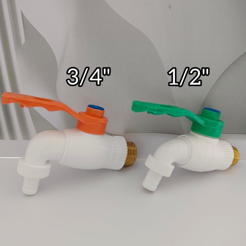 BRASS DRAT JUMBO PVC FAUCET / 1/2 AND 3/4 INCH JUMBO PVC WATER FAUCET ...