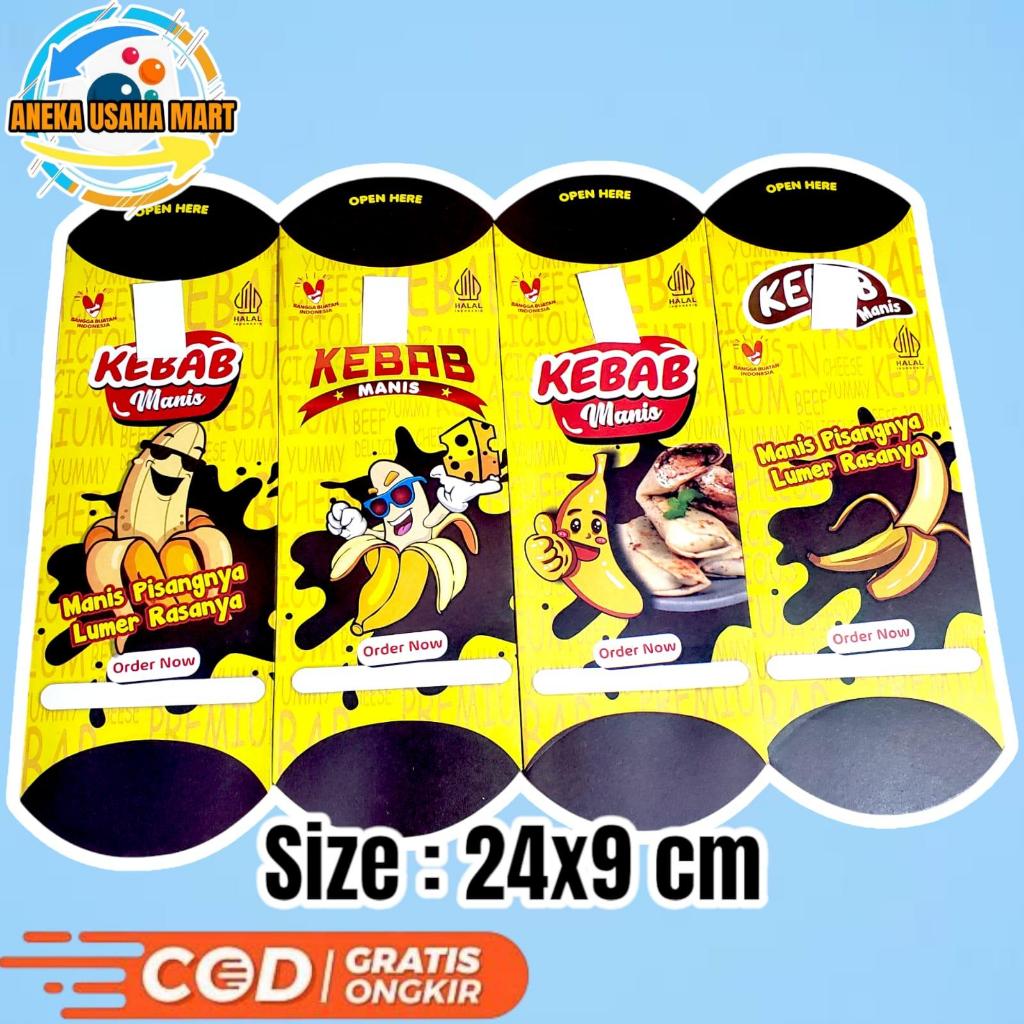 25 Pcs Piscok Cardboard | Chocolate Banana Kebab Wrap | Sweet Kebab ...