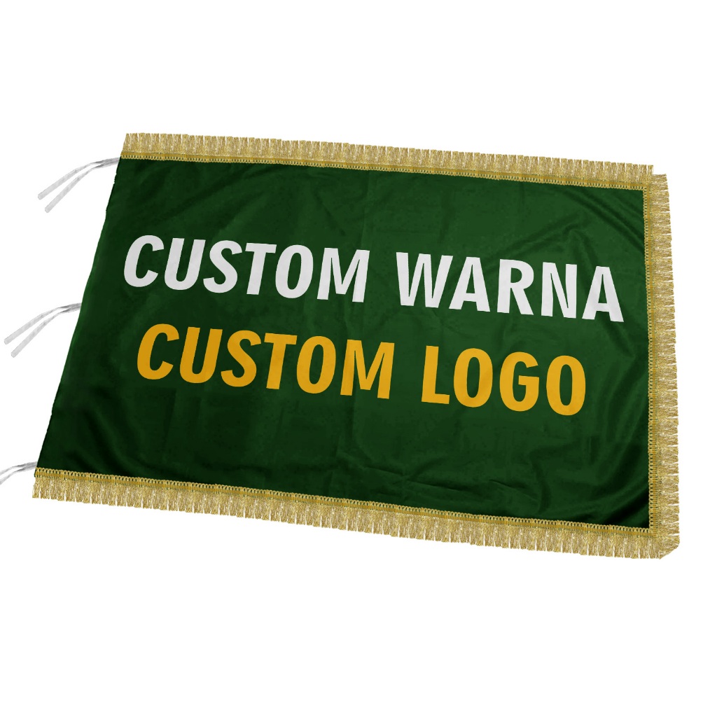 Print Custom Lace Tassel Flags - 1 Side, Karang taruna Shelf Pataka ...