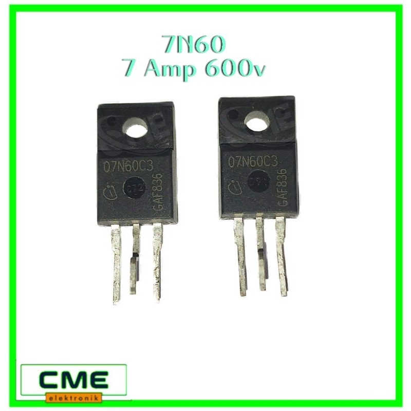 Mosfet Fet 7N60 / 07N60C3 / Transistor Mousfet Original Genuine ...