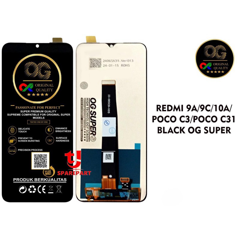 LCD TOUCHSCREEN XIAOMI REDMI 9A / REDMI 9C / REDMI 10A / POCOPHONE C3 ...