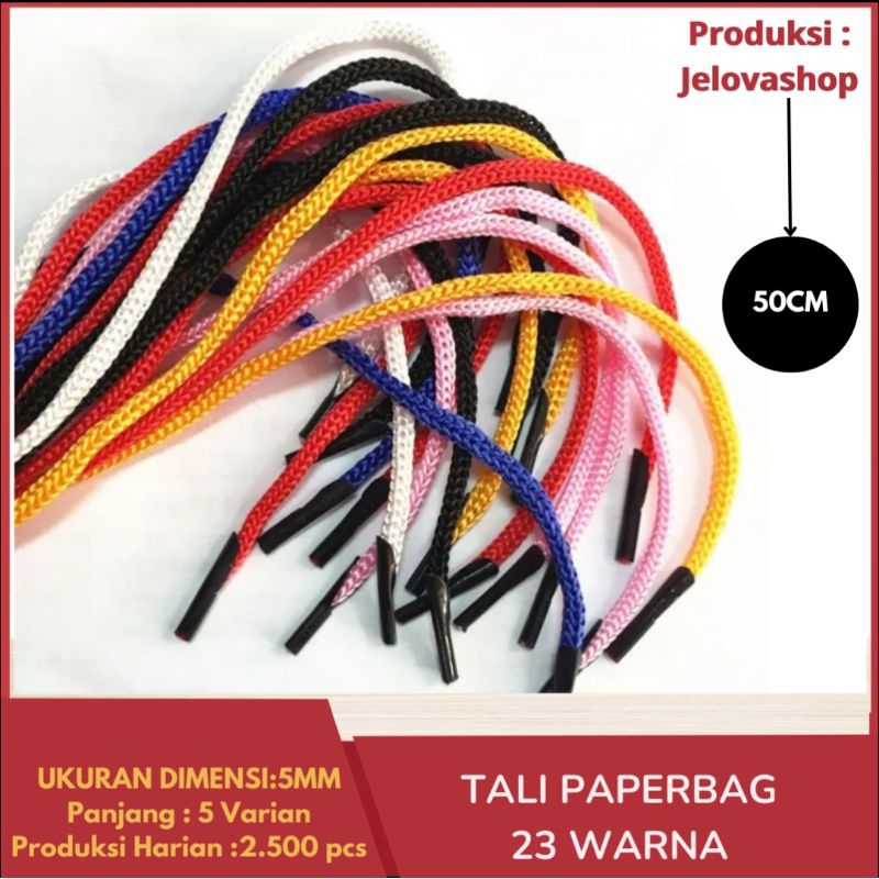Paperbag ROPE 50cm / paperbag Kur Rope Dimensions 5MM | Shopee Philippines