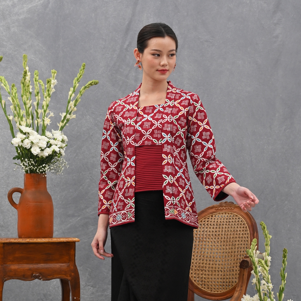 NONA RARA - kebaya Simbok Long Wonogiren T4037, modern women's batik ...
