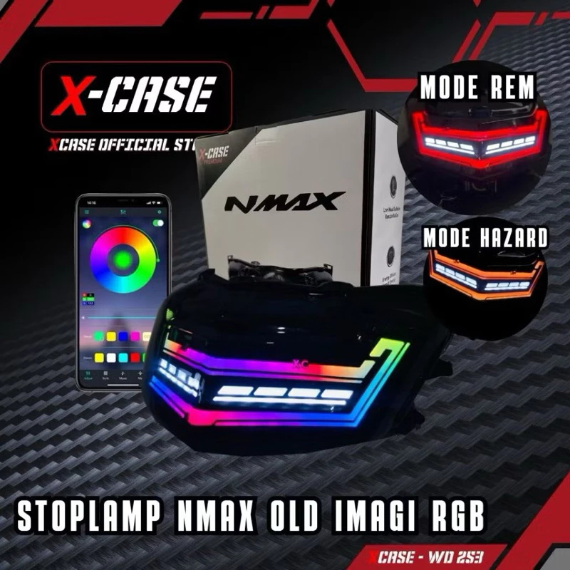 Nmax Old Stop Lamp 2015-2019 Lazy Multicolor RGB 256 Stop Lamp Modes ...