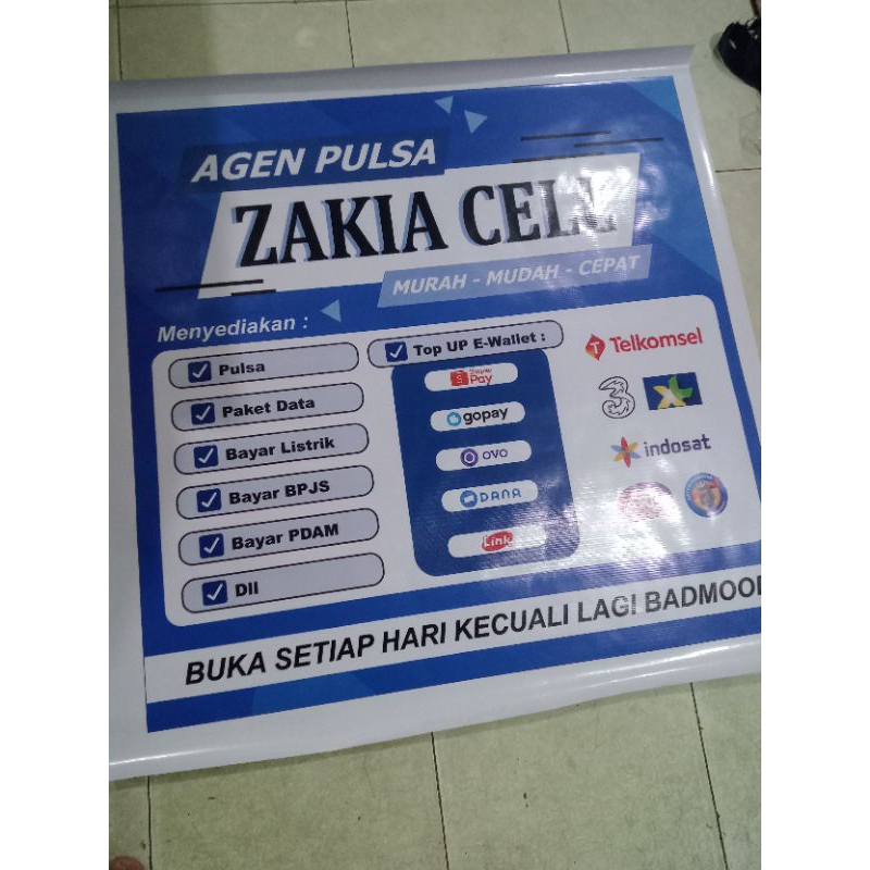 Quality Printed Cell Counter Credit Banner | Shopee Philippines