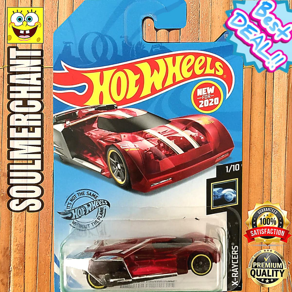 MERAH Hot Wheels Lindster Prototype Red X-Raycers Racing Car | Shopee ...