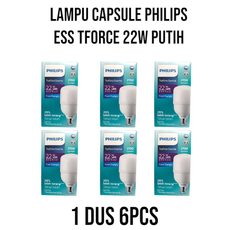 Philips essential trueforce 22 watt T bulb capsule lamp, package ...