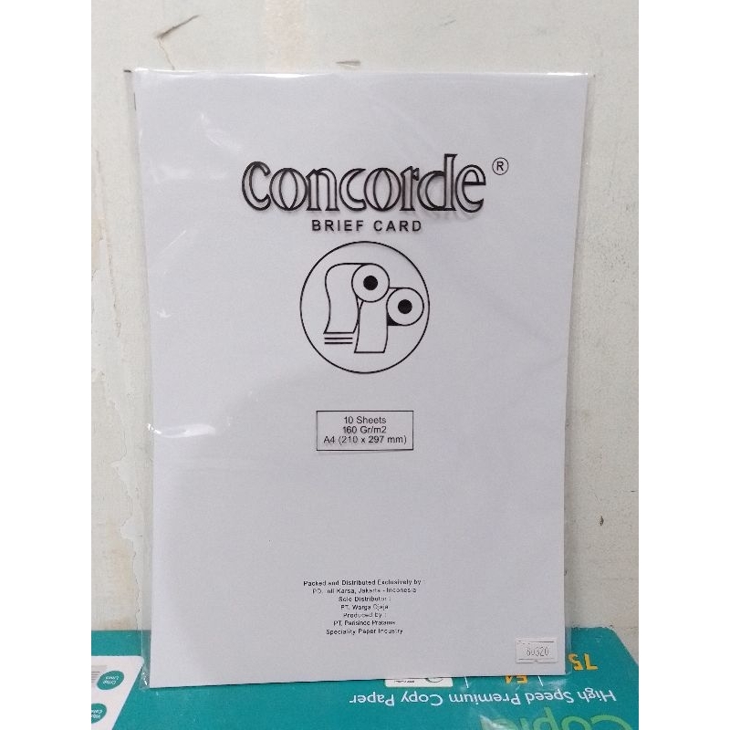 A4 Size Concorde Paper 160gr | Shopee Philippines