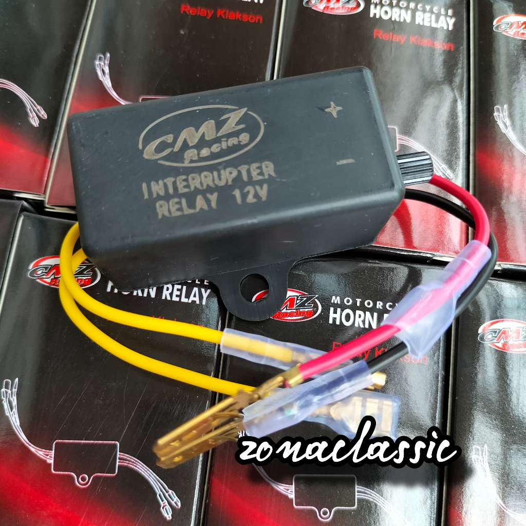 12 VOLT INTERRUPTER HORN RELAY MODULE UNIVERSAL CMZ RACING PUTUS-PUTUS ...
