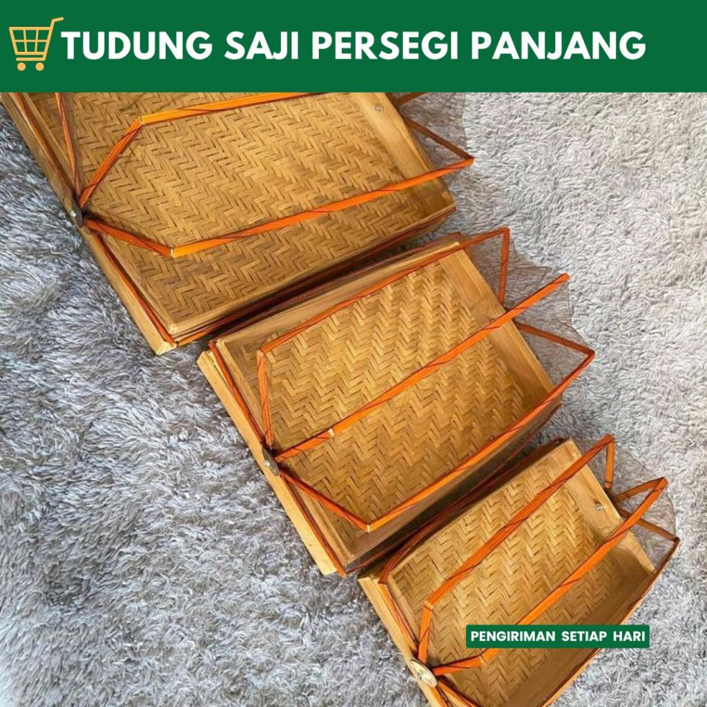 JOGJA CRAFT / BAMBOO WOVEN SQUARE SERVING HOOD | Shopee Philippines