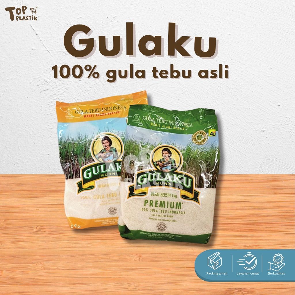 Gulaku Granulated Sugar Packaged 1kg / Granulated Sugar 1kg | Shopee ...