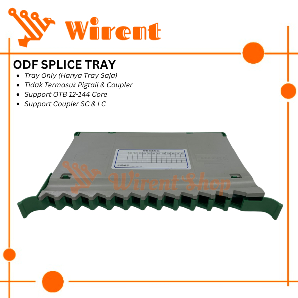 Fiber Optic ODF/OTB Sprlice Tray Without Adapter/Pigtail [Tray Only ...