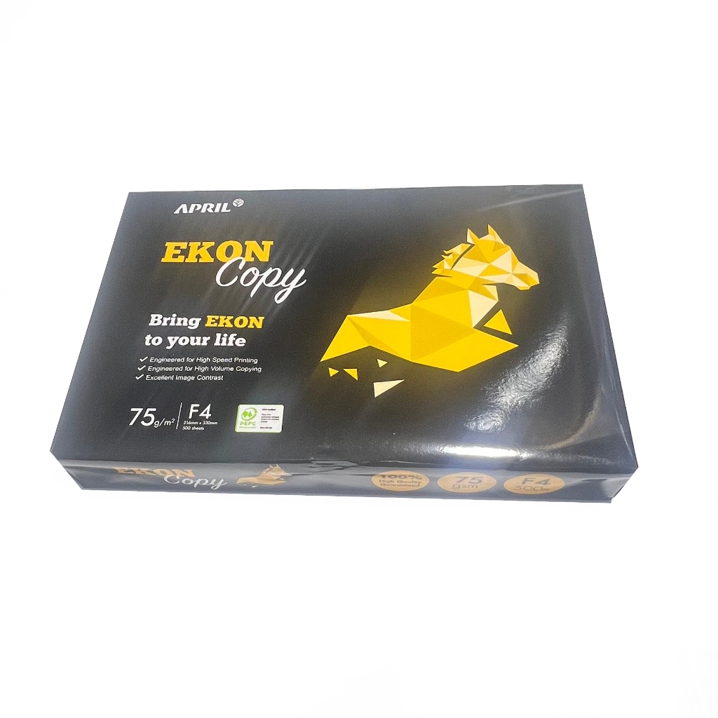 EKON COPY HVS F4 Paper 75 Grams (1 Ream = 500 Sheets) | Shopee Philippines