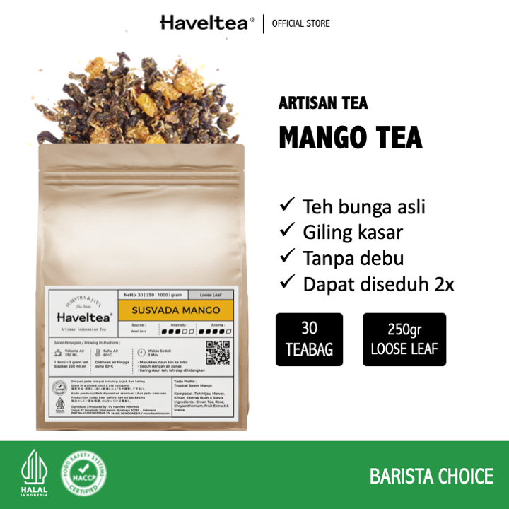 HIJAU Haveltea Susvada Mango Green Tea Fruit Tea Mango Tea Big Pouch ...