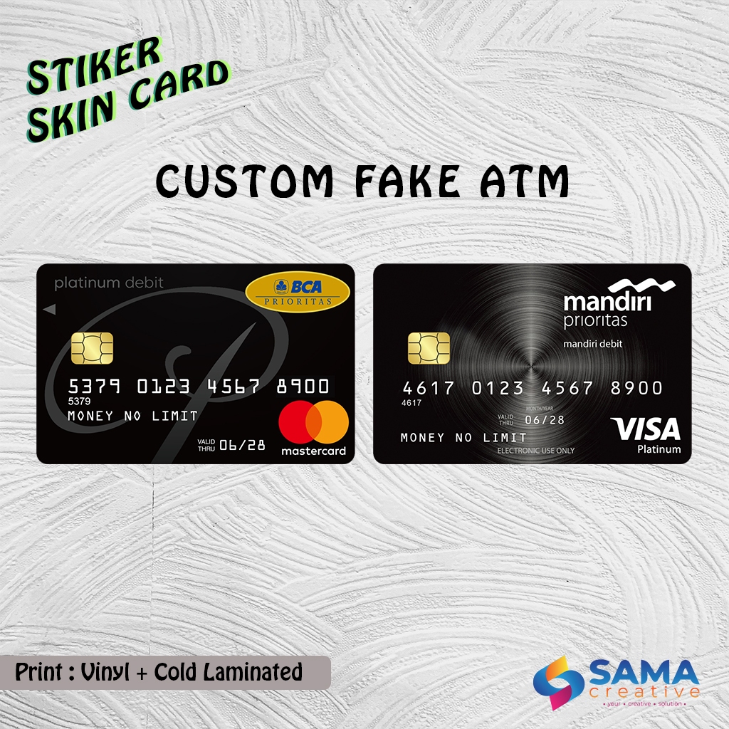 Custom Fake Priority - Sticker Skin Card - Vinyl ATM Debit, Credit ...