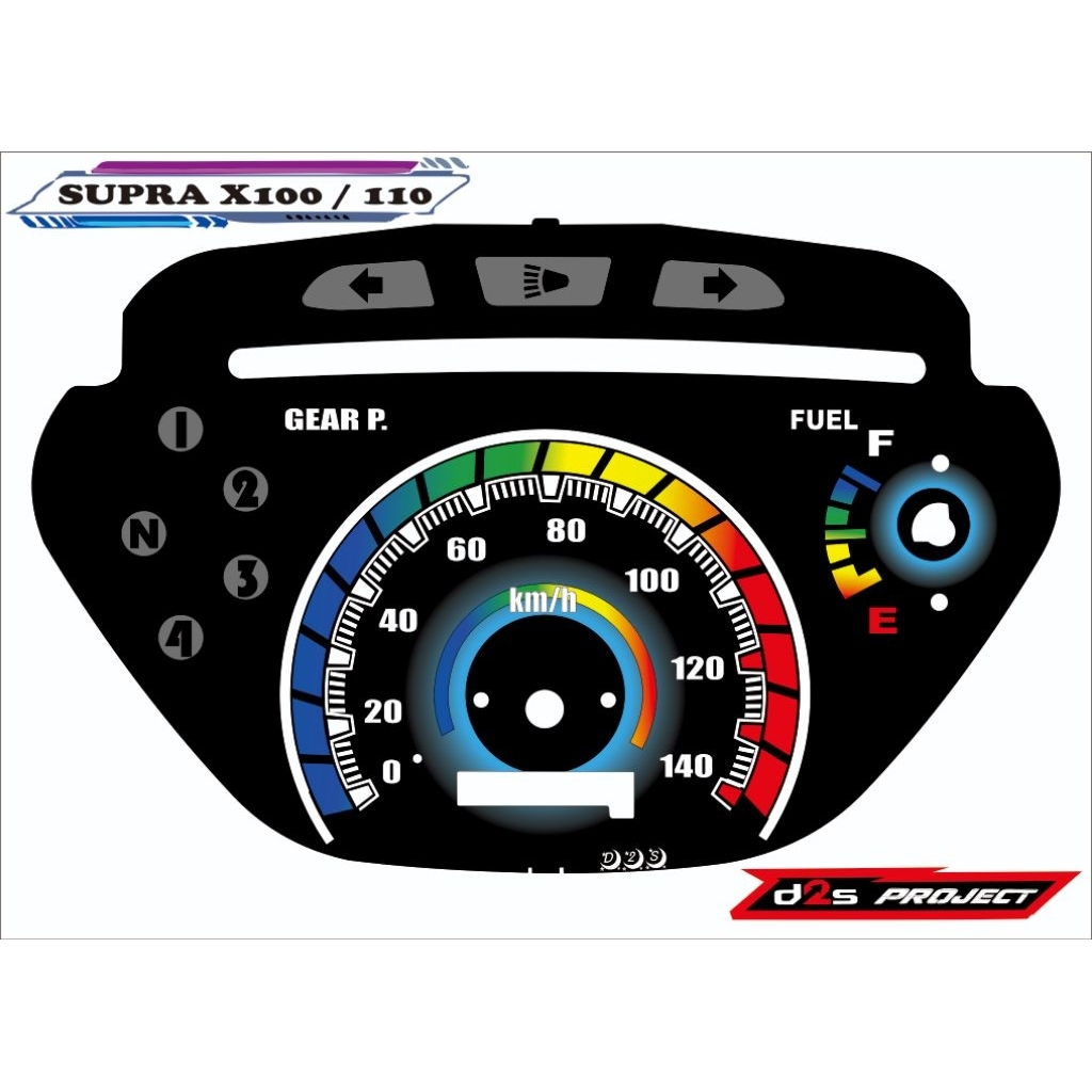 Speedometer Panel HONDA SUPRA X100/110 OLD OLD/WAVE 100. | Shopee ...