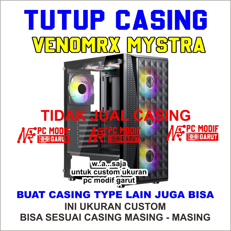 SIDE PANEL CASING PC CASE venomrx MYSTRA CLEAR COVER ONLY | Shopee Philippines
