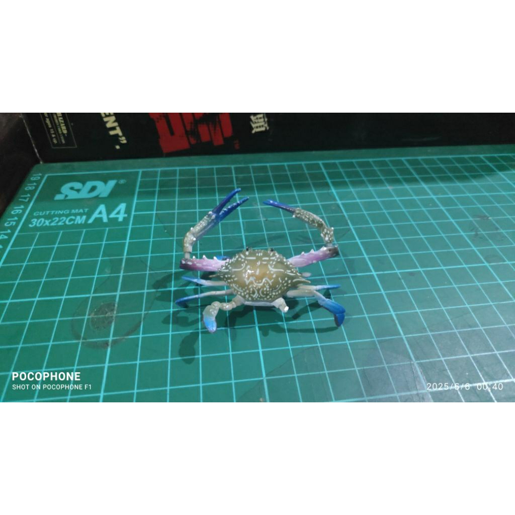 Kaiyodo capsule q museum - japanese blue crab (minus) | Shopee Philippines