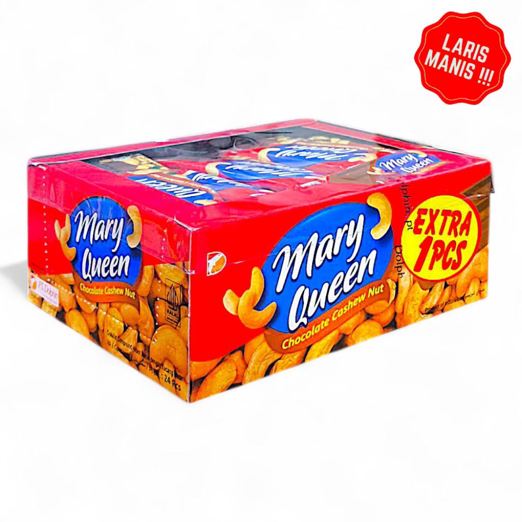 MARY QUEEN CASHEW NUT CHOCOLATE [1 BOX CONTAINS 24 x 10 Grams] Soft ...