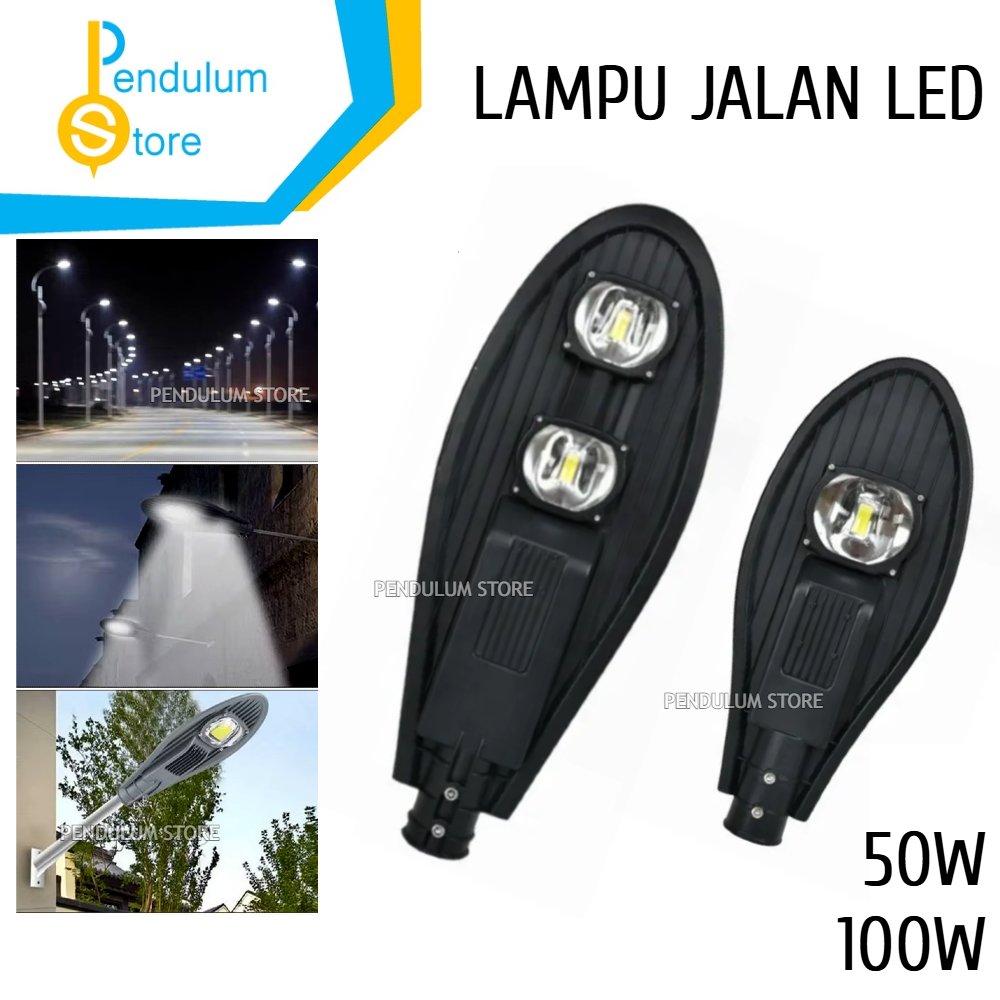 CAHAYA Emico Aluminum COB LED Street Light 50 Watt & 100 Watt Cobra ...