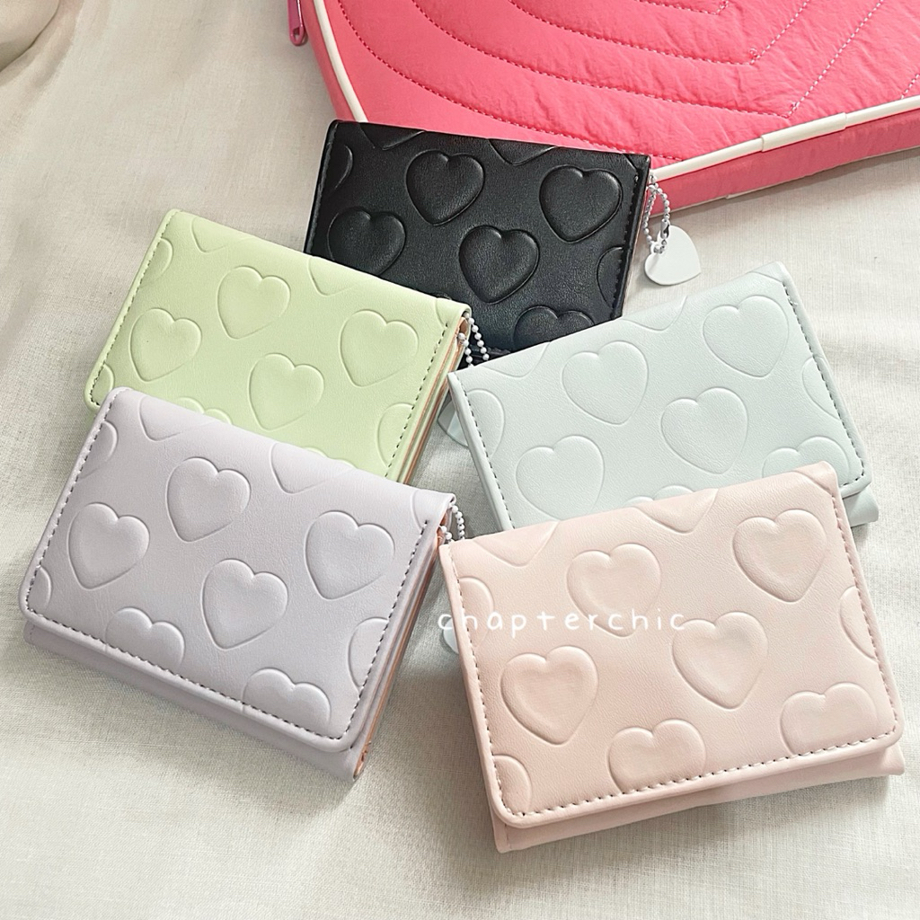Yujin Korean Aesthetic Cute Girl Card Folding Wallet | Shopee Philippines