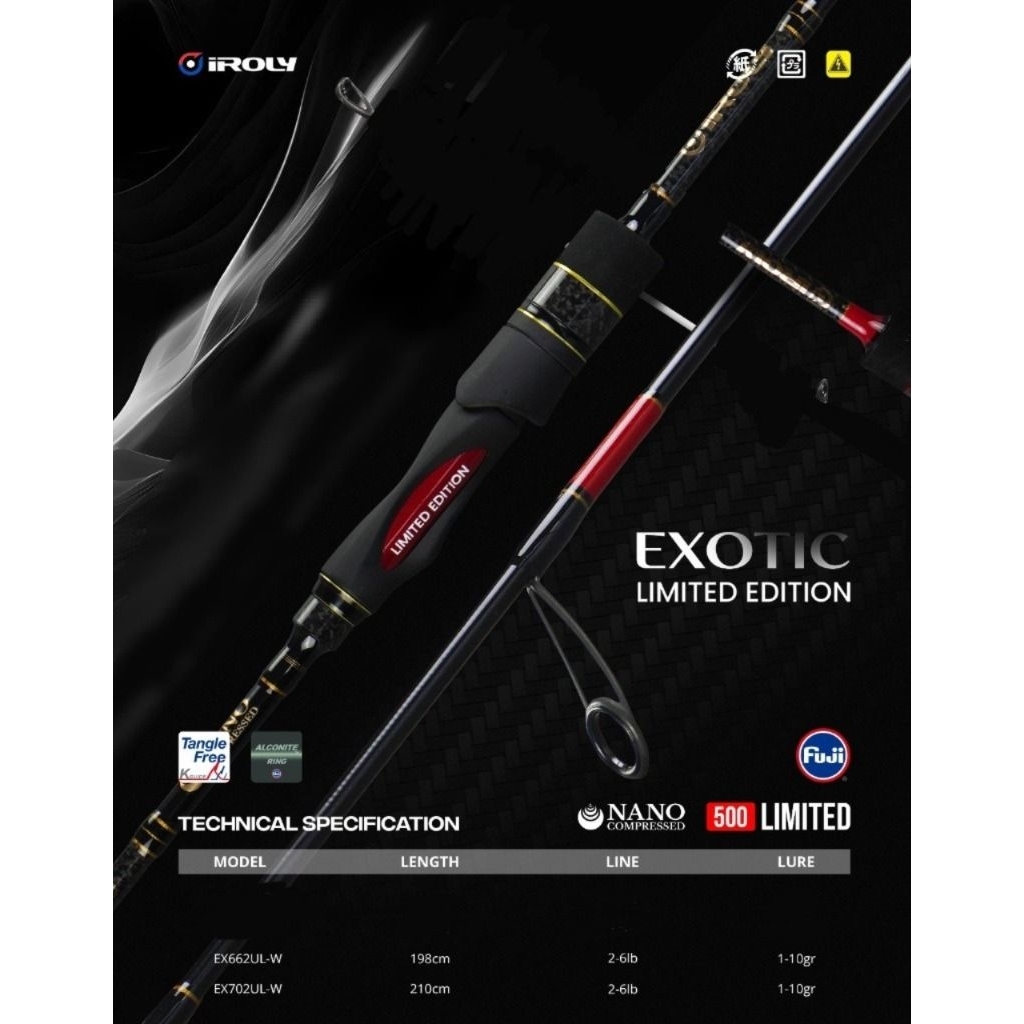 Iroly Exotic Limited Edition Spining fishing rod | Shopee Philippines