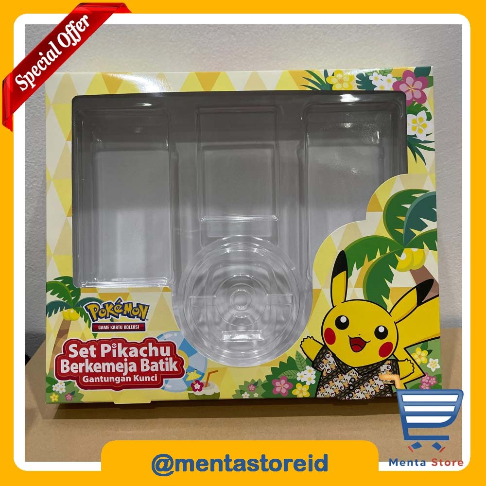 GANTUNGAN Pikachu Box Set Batik Shirt Keychain Pokemon Game Collection ...