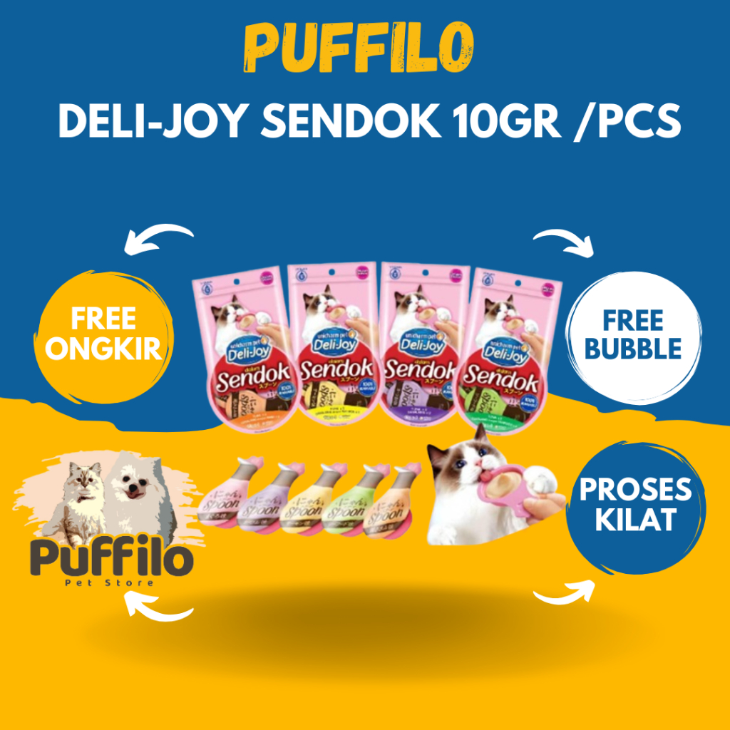 Pet Snack Deli-Joy Spoon Unit Per Pcs 10gr | Shopee Philippines