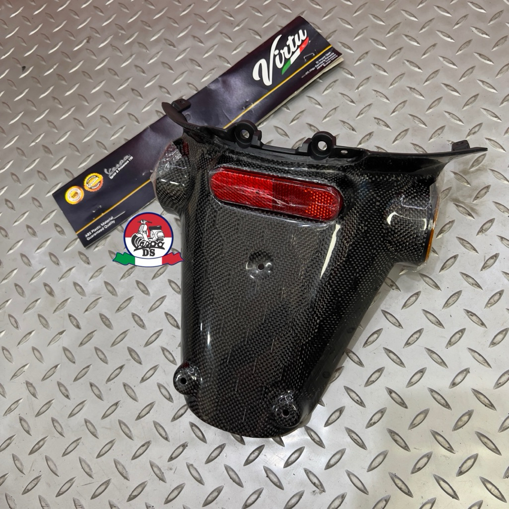 Euro VIRTU Carbon Kevlar Hexa Vespa Sprint Primavera Rear Fender ...