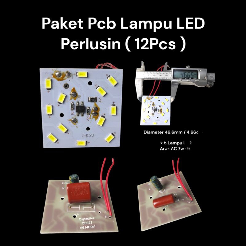 7 watt LED Lamp Pcb (12 Pcs) | Shopee Philippines