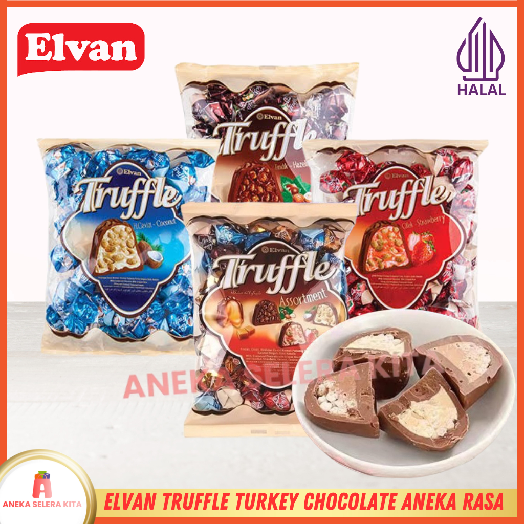 Elvan Truffle Chocolate Arabic Turkish Assortment Caramel Hazelnut ...