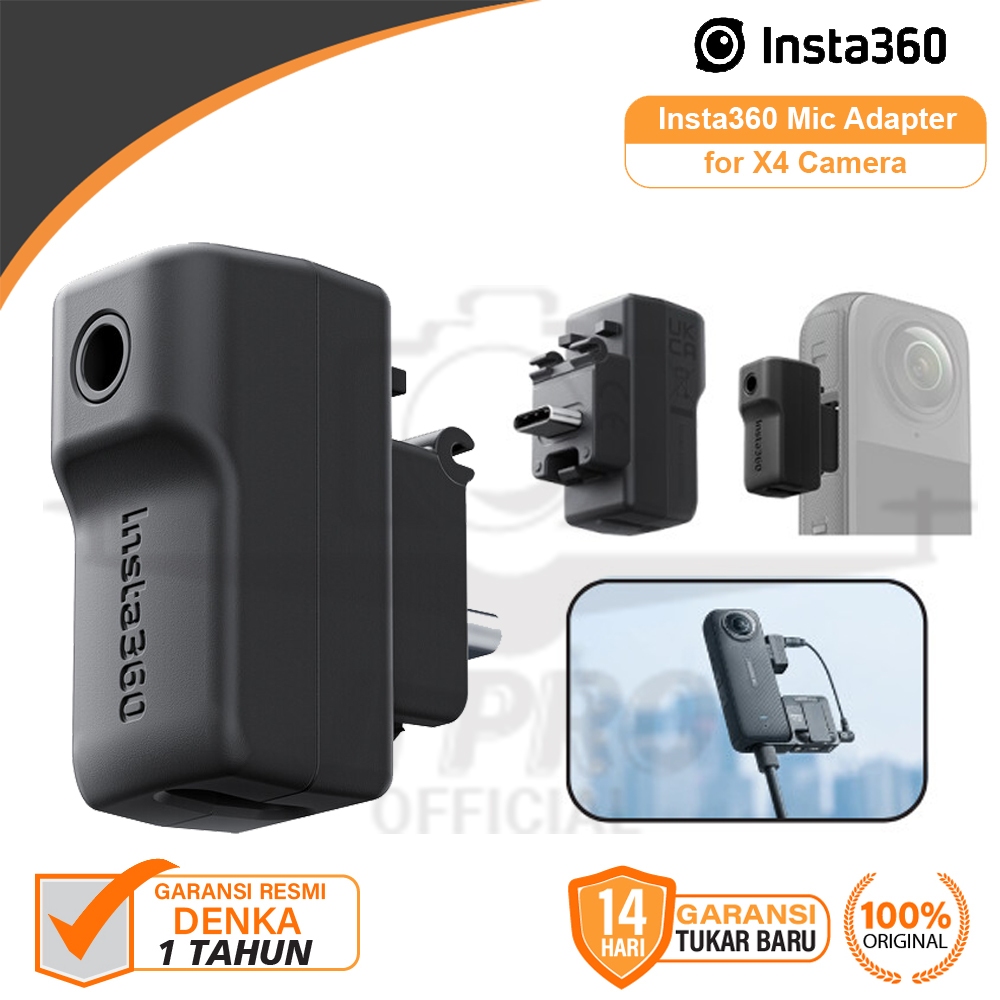Insta360 One X4 Mic Adapter Insta 360 X 4 Microphone Adapter Original ...